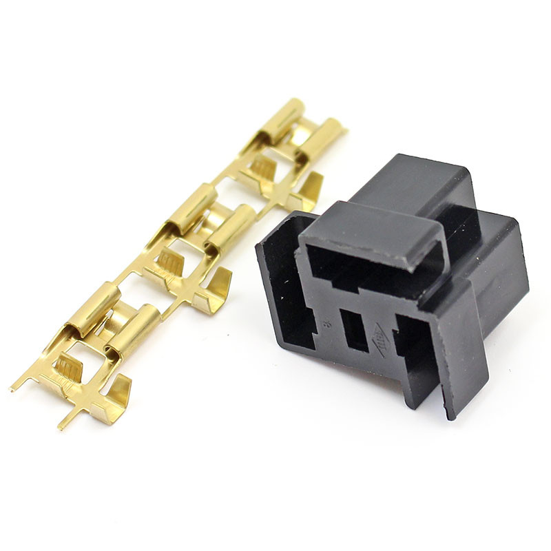 H4BHP: H4 bulb holder - Plastic with brass flag terminals - Bulb ...