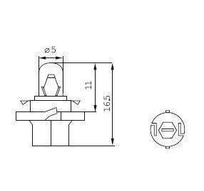 BX8.4D: BX8.4D base bulbs - Other Bulbs - Side, Panel, Stop & Tail etc ...