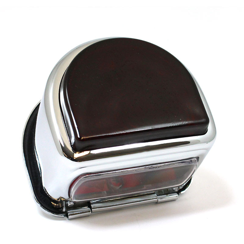 428: Chrome 'D' Lamp, full red glass lens - Equivalent to the Lucas ...