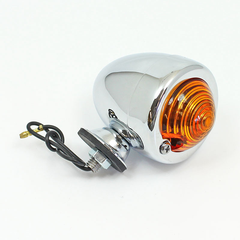 932: Small Indicator Lamp - Chrome, amber lens - Indicators - Lights ...