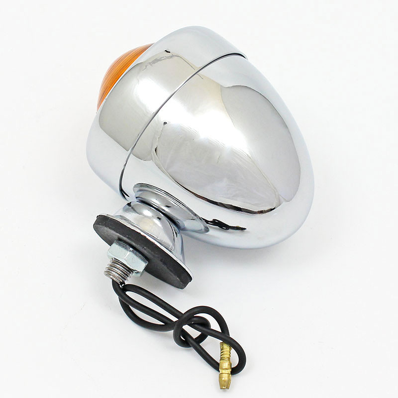932: Small Indicator Lamp - Chrome, amber lens - Indicators - Lights ...