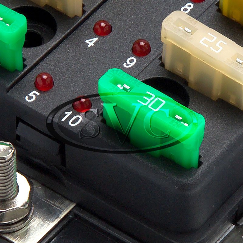 FBB4L: LED blade fuse box, 4 fuses - Fuses, Fuse & Junction Boxes ...