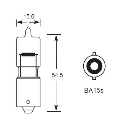 B795: 12 Volt 50W SCC BA15S base Head, Spot & Fog bulb - All Bulbs ...