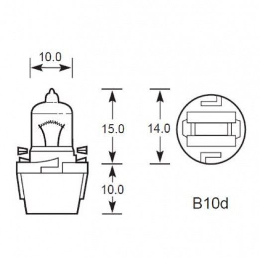 B10D: B10D base bulbs - Other Bulbs - Side, Panel, Stop & Tail etc ...