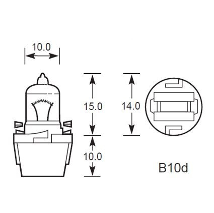 B10D: B10D base bulbs - Other Bulbs - Side, Panel, Stop & Tail etc ...