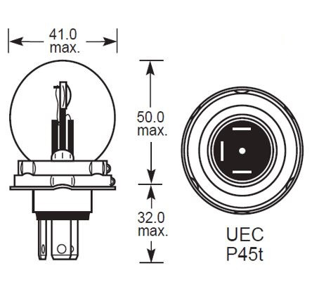 ASY UEC P45t: ASY UEC P45t Base - Head Spot & Fog Lamps - Bulb Types ...