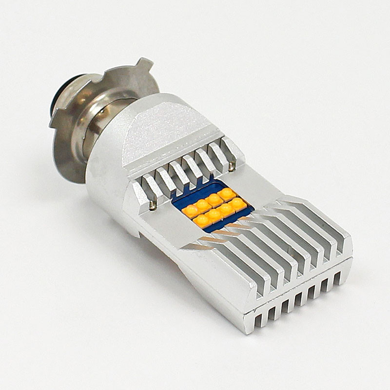 P15D25.3-H30-6N: Warm White premium 6V LED Headlamp - P15D 25.3 base ...